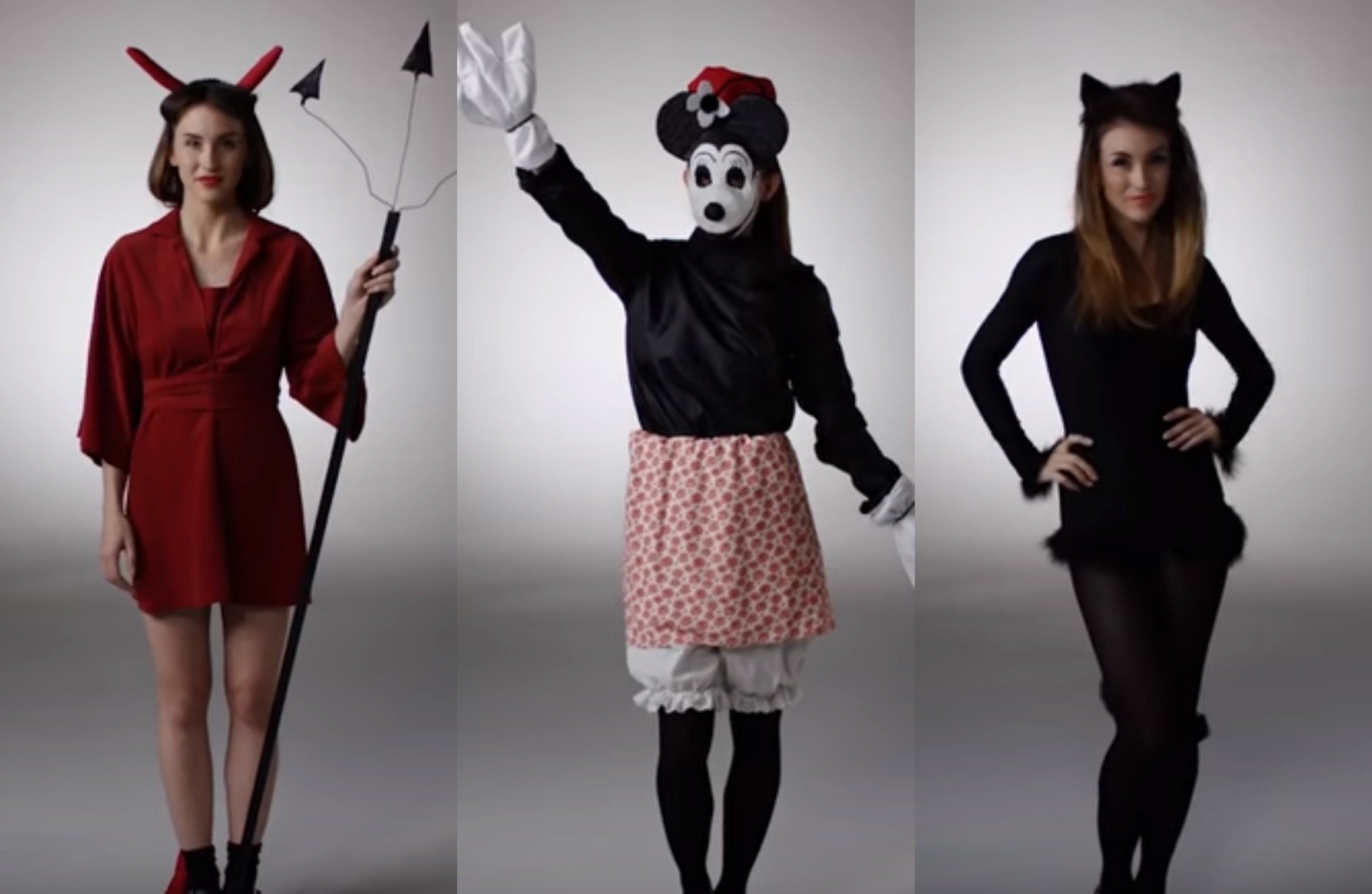 Watch This Woman Try On 100 Years Of Halloween Costumes In