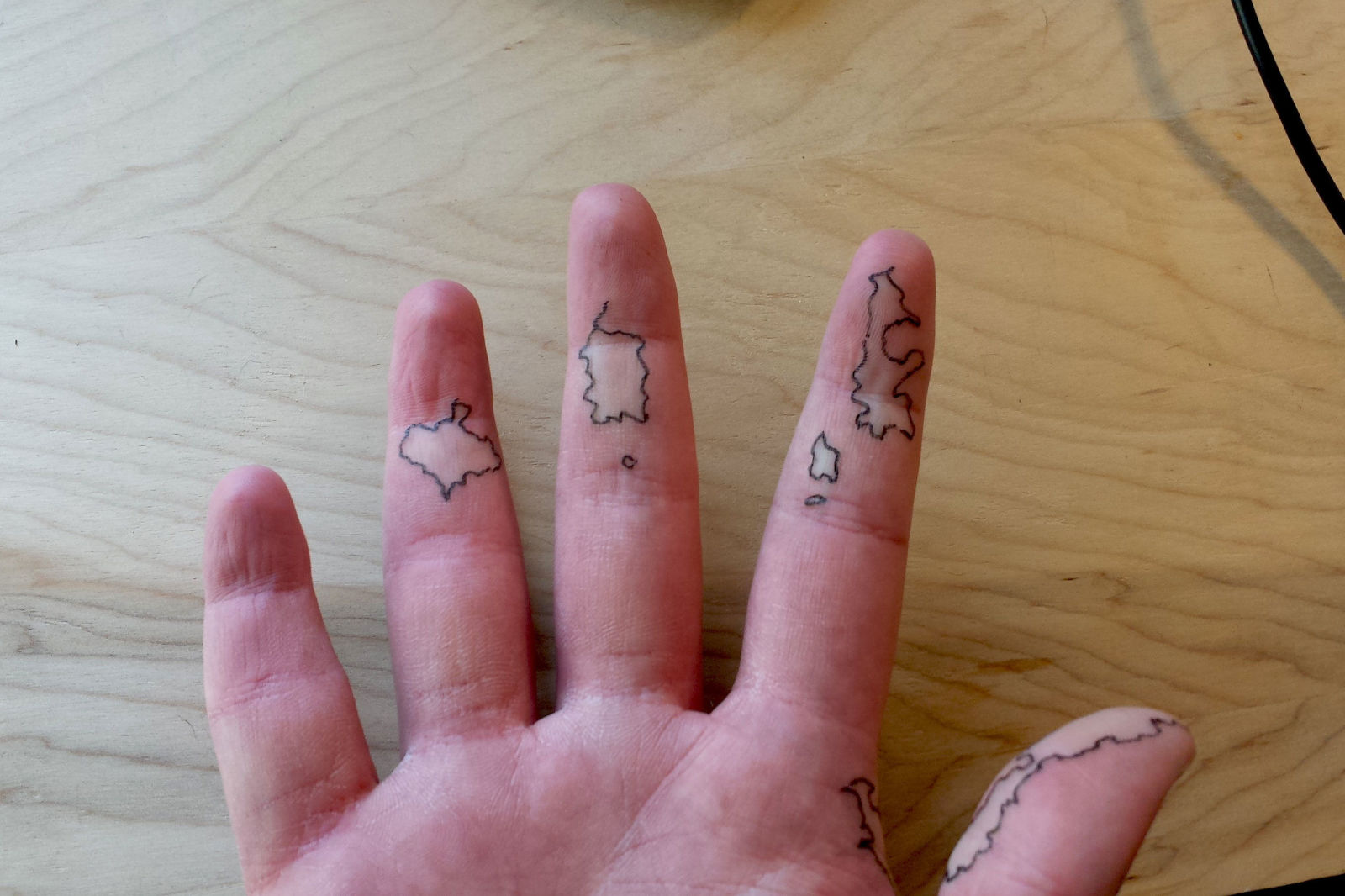 This Man Transformed His Unique Birthmarks Into an Imaginary Map of the ...