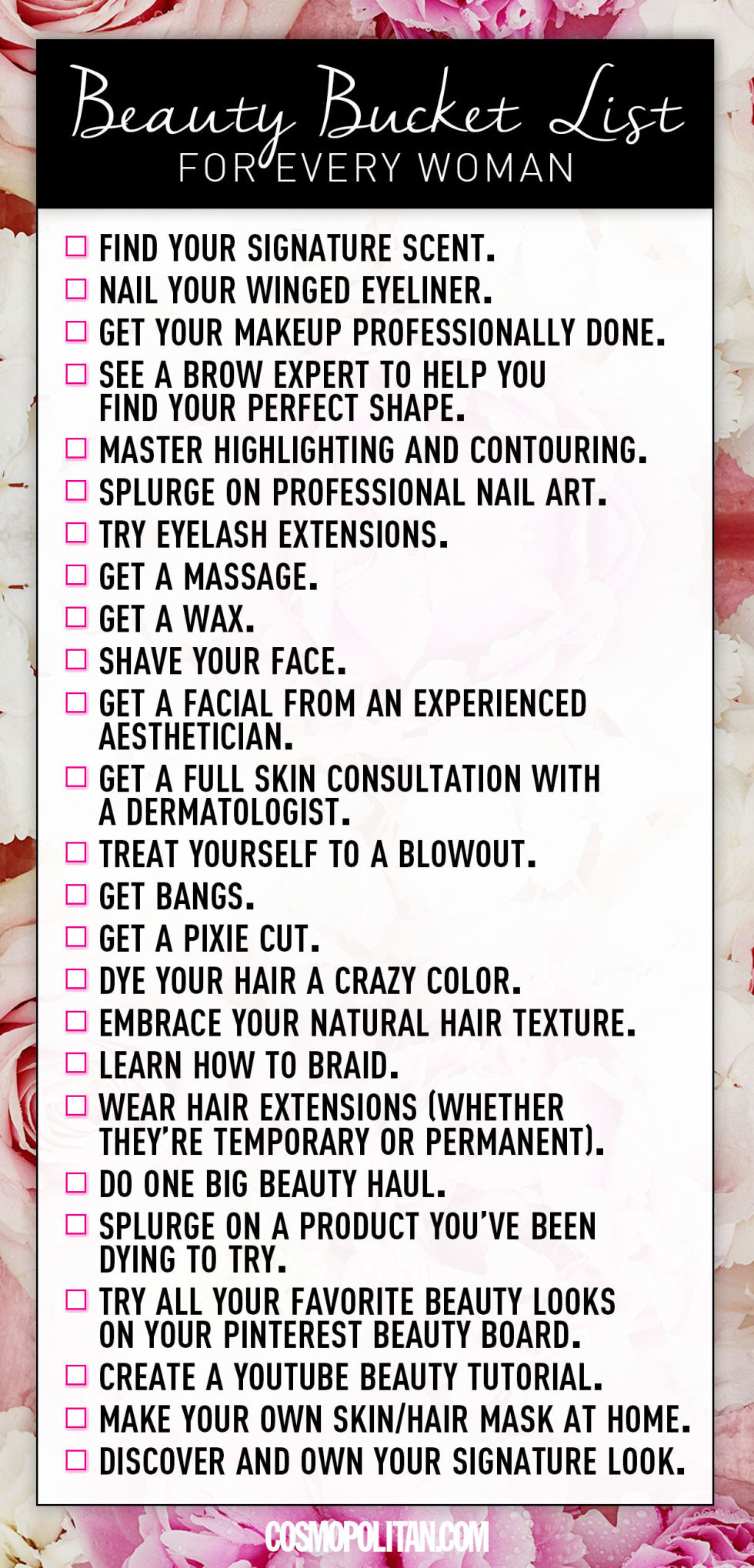 25 Beauty Things Every Woman Must Do Before She Dies | The Mane News